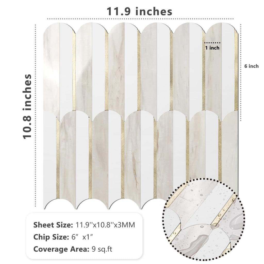 Peel and Stick Backsplash Seamless Tile for Kitchen and Bathroom ...
