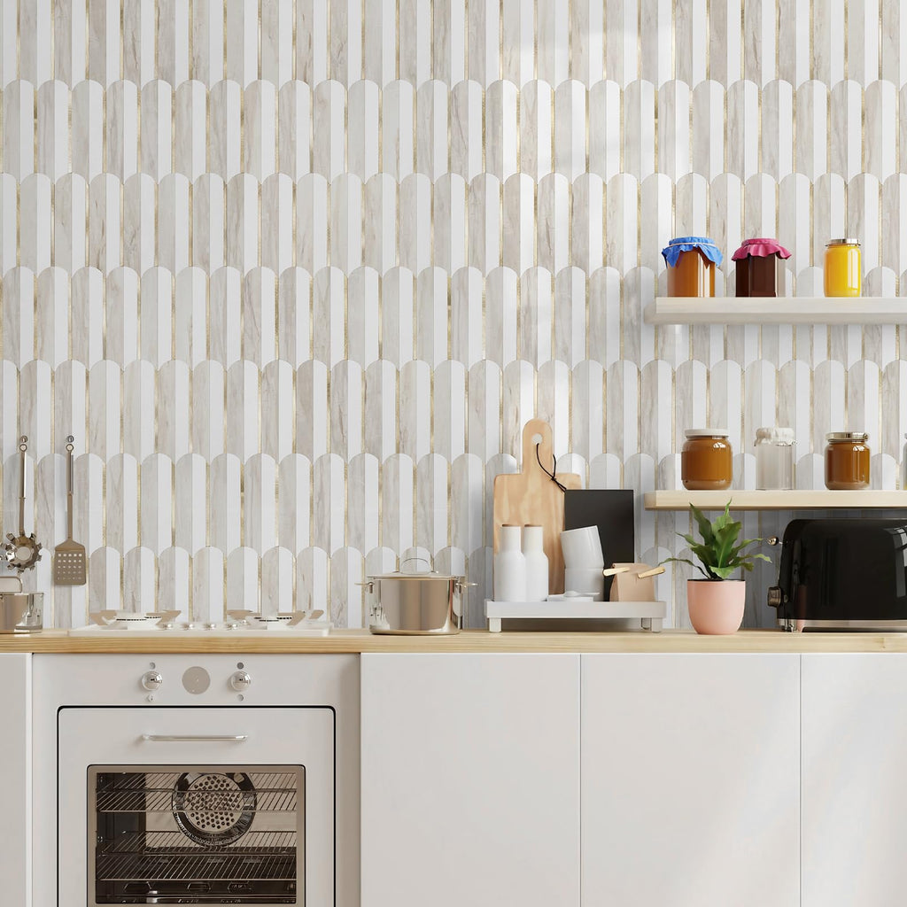 Peel and Stick Backsplash Seamless Tile for Kitchen and Bathroom ...